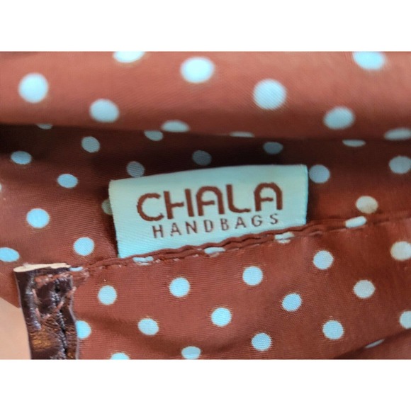 Chala | Bags | Chala Large Handbag Bag Purse Tote Brown Pebbled Faux ...